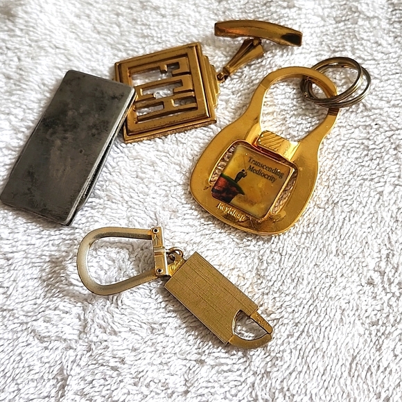 Vintage | Accessories | Vintage Gold And Silver Mens Accessories Set ...